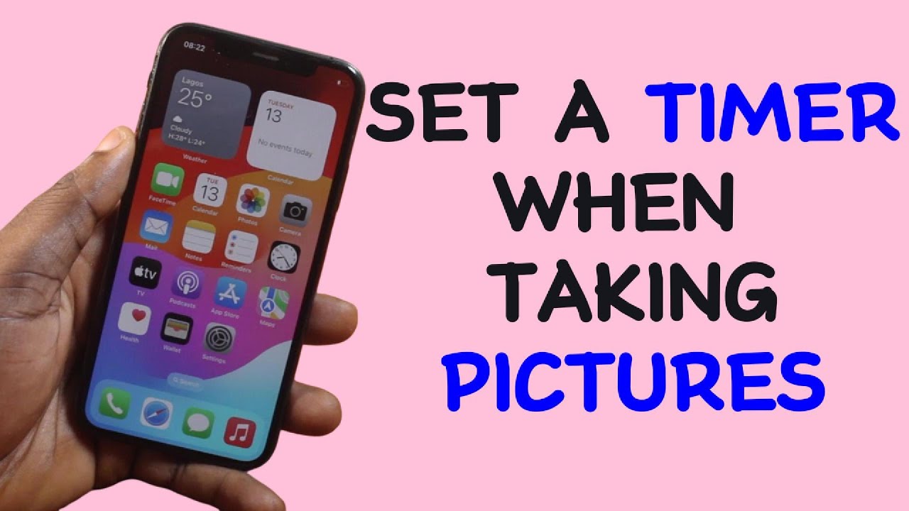 How to Set a Timer When Taking Pictures on iPhone XS - YouTube