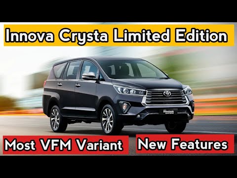 Innova Crysta Limited Edition Launched ‼️|| New Features || Most Value ...