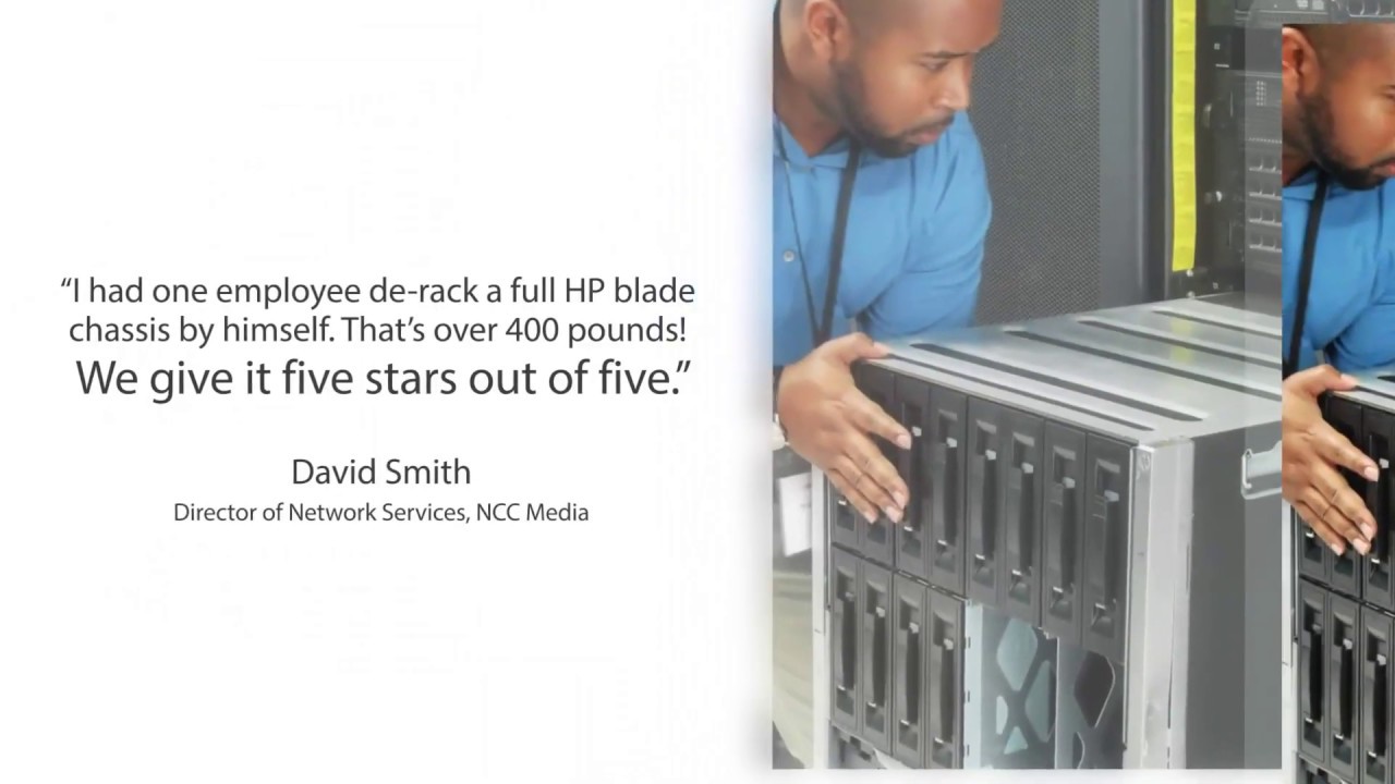 ServerLIFT SL-500FX™ Electric Front Loading Data Center Lift - YouTube