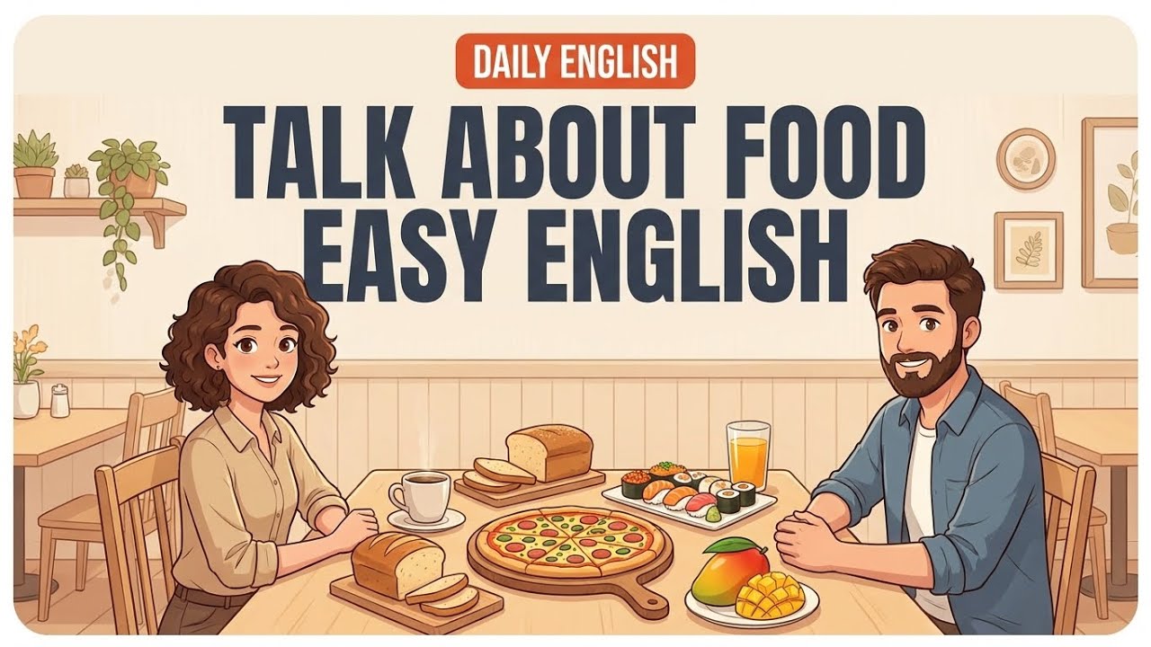 Let’s Talk About Food Daily 🍕 | English Speaking Practice | Easy ...