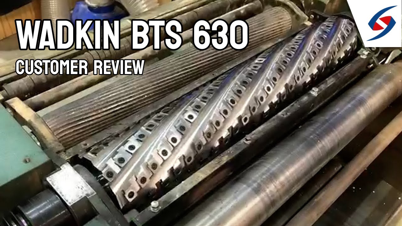 Spiral Cutterhead On A Wadkin BTS 630 Planer (216 carbide knives ...