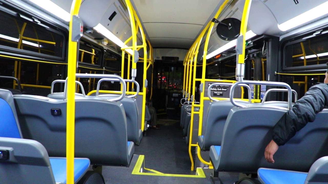 MTA New York City Bus : On-Board 2017 New Flyer XN40 "Xcelsior" CNG 751 ...
