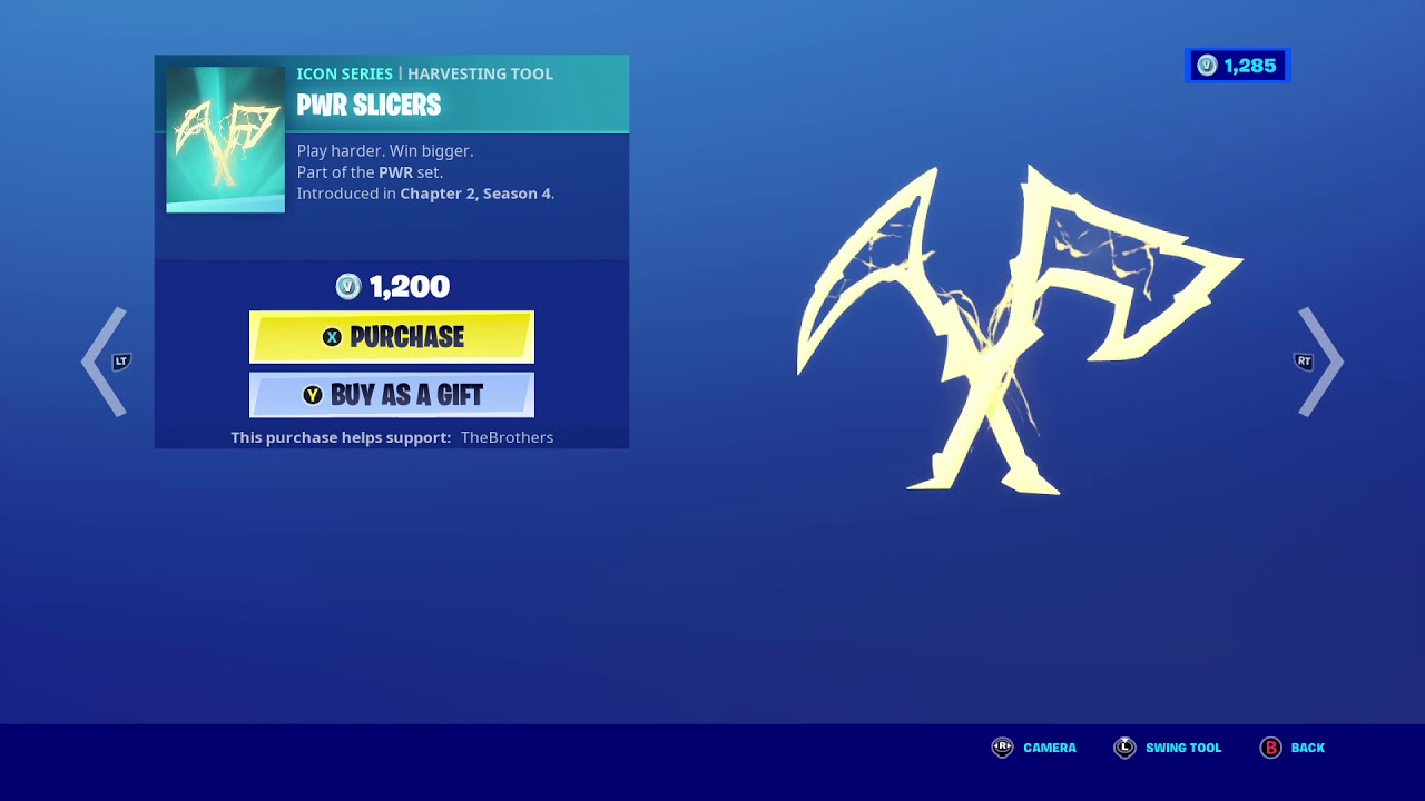 *NEW* PWR SLICERS DUAL PICKAXE IN FORTNITE! (ICON SERIES) - YouTube