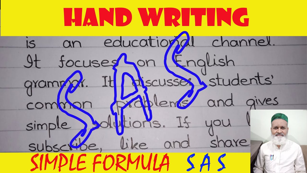 V4) Beautiful English Handwriting | Neat, Clean, Clear and Simple ...