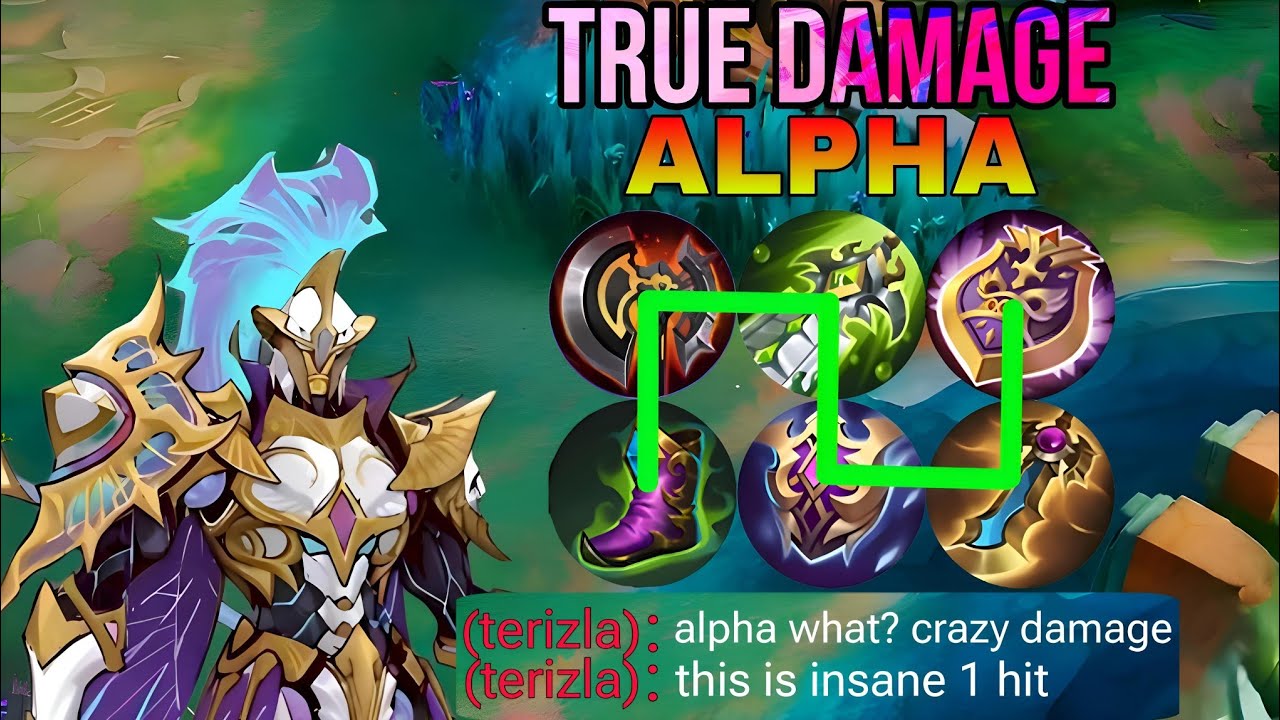 NEW ALPHA BUILD TOP 1 GLOBAL ! ALPHA NEW BUILD AND EMBLEM (must try ...