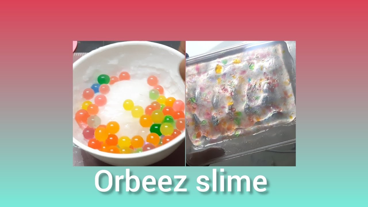 DIY slime - making orbeez slime ( satisfying slime videos ) - YouTube