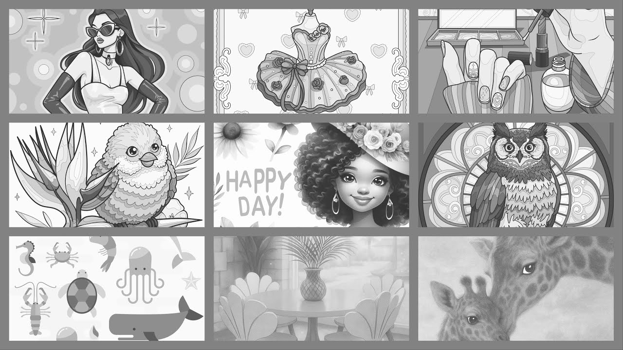 Hey Color by Number Coloring App Pictures Collage Art Loop Fashion ...