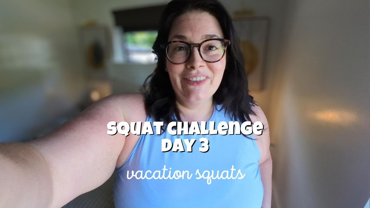 Day 3: Plus Size Bodyweight Squats in Miami | Vacation Workout 🌴 - YouTube