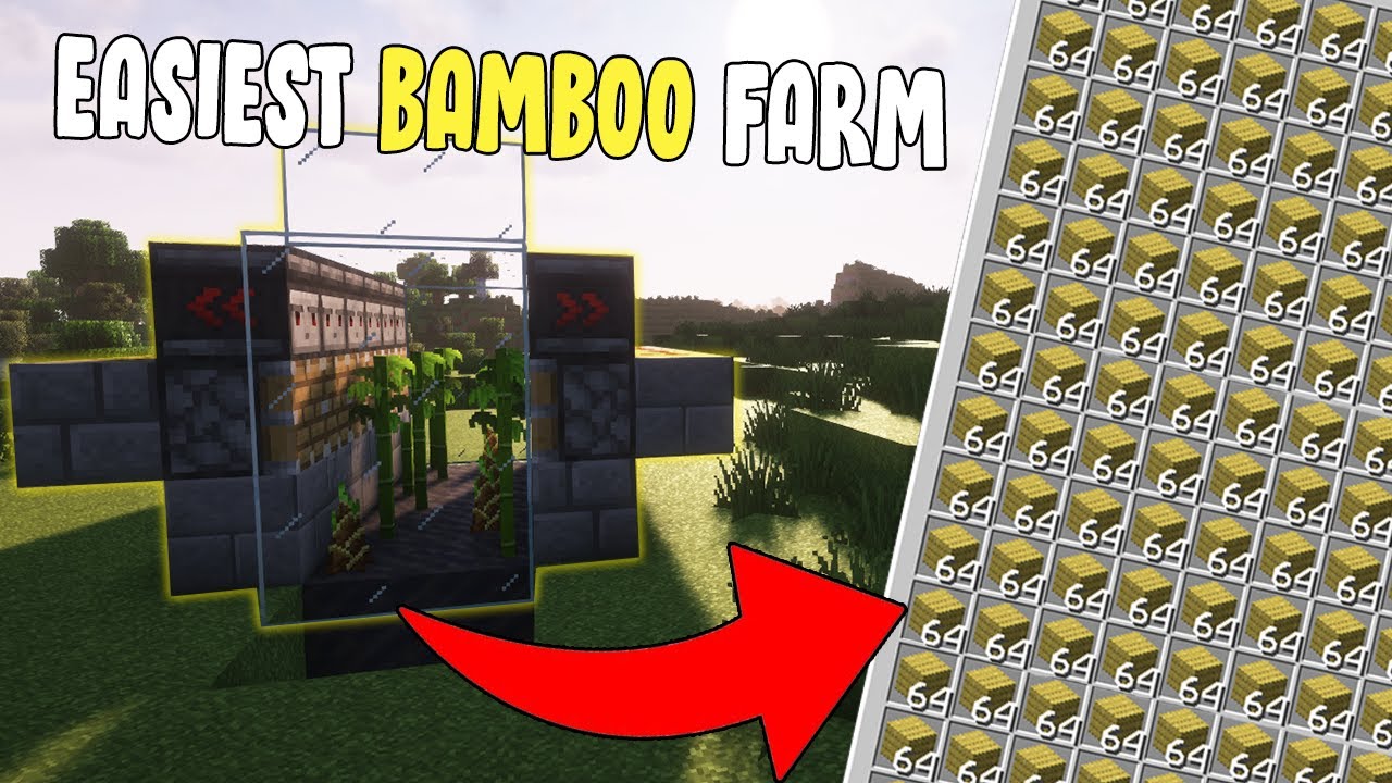How To Build The EASIEST Early Game Bamboo Farm In Minecraft Java ...