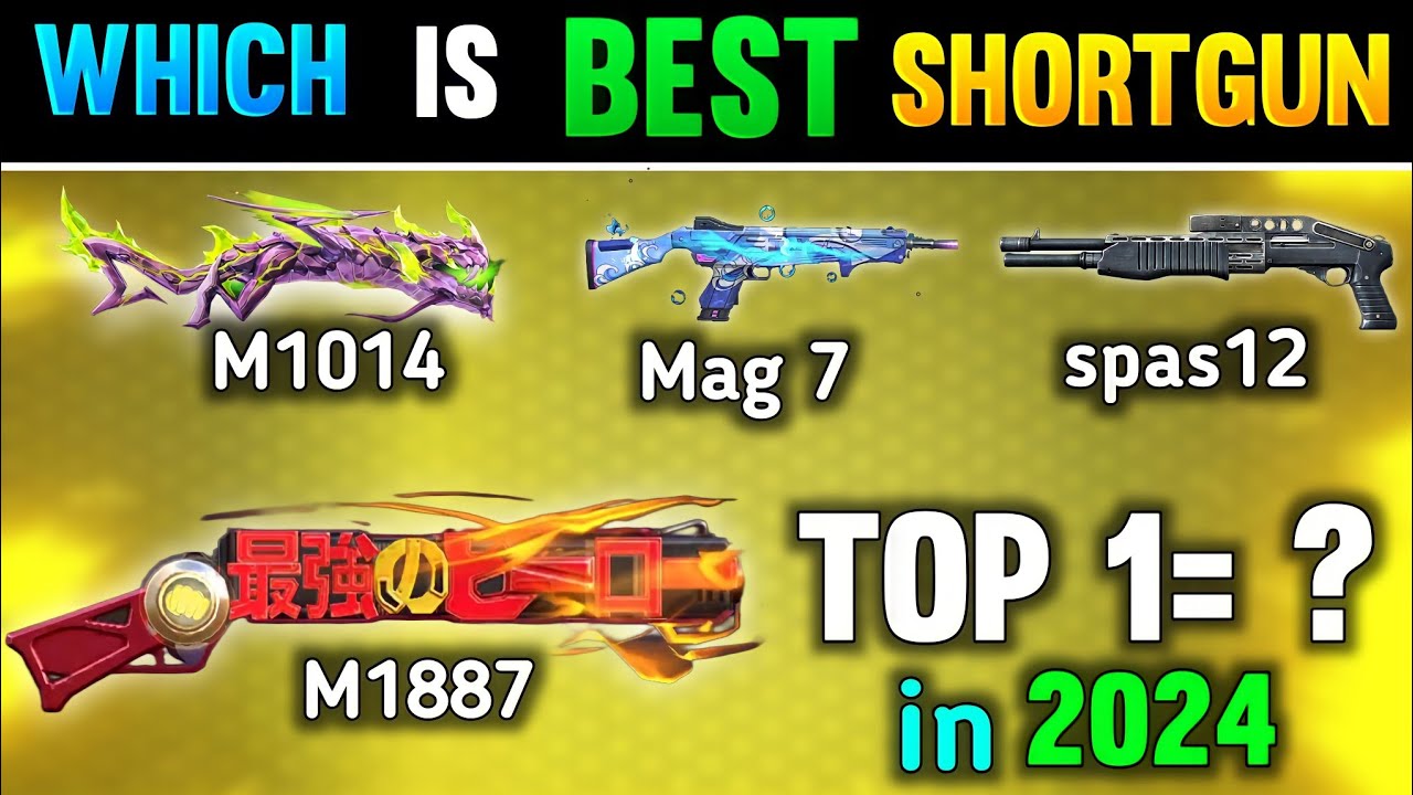 2024 Best shotgun | Best shotgun skin in free fire | Best M1014 skin in ...