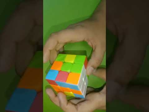 how to solve first layer of Rubix cube - YouTube
