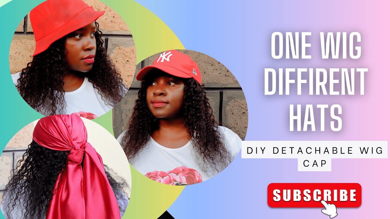 D.I.Y Detachable wig cap | one Hair different Hats - YouTube