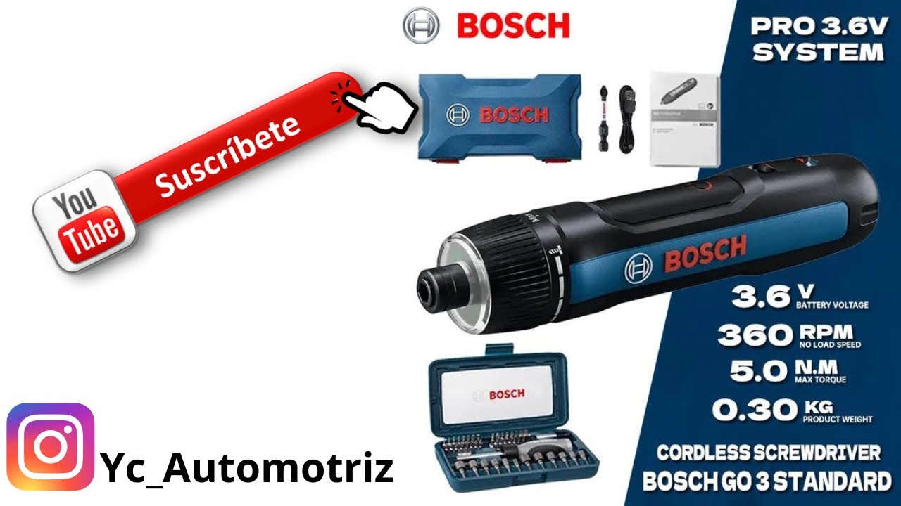 Nueva Herramienta Bosch GO 3 #Bosch #boschtools - YouTube