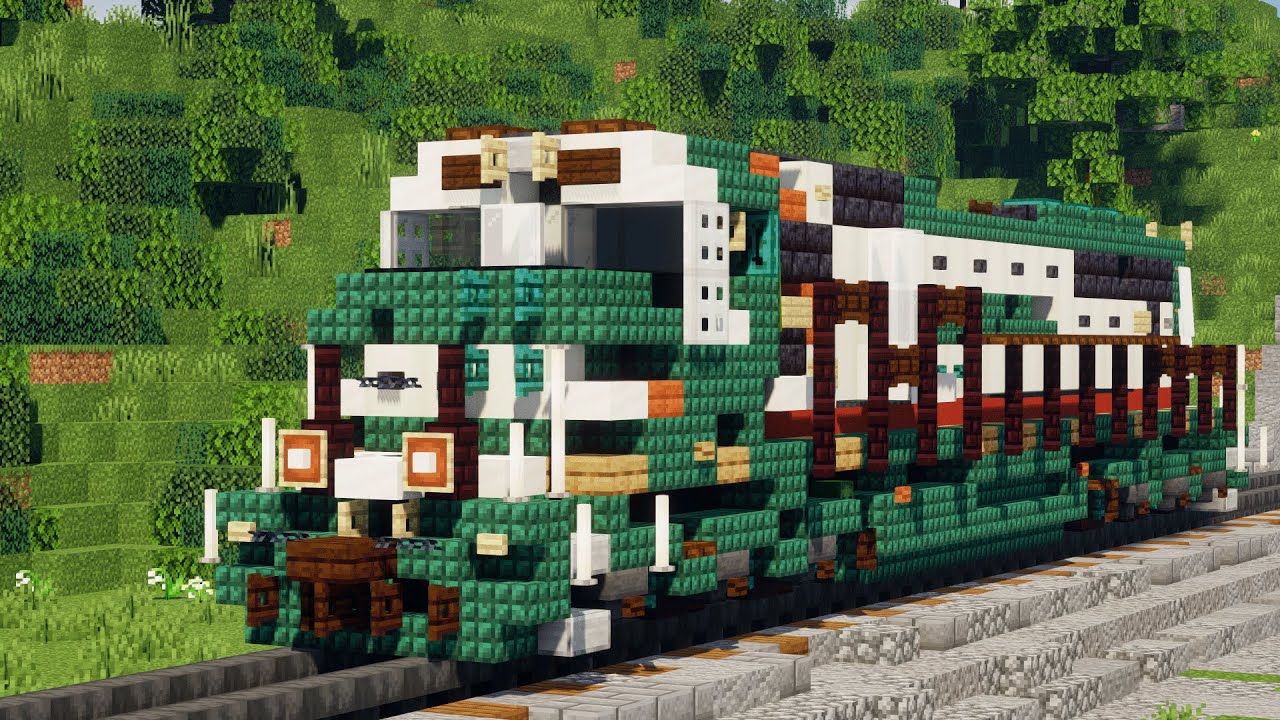 Minecraft BNSF Vomit Bonnet SD70MAC Tutorial - YouTube