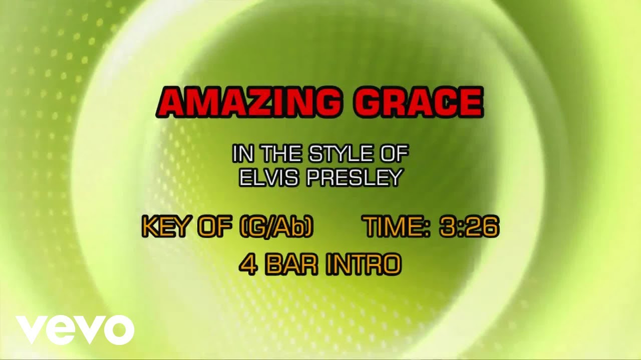 Elvis Presley - Amazing Grace (Karaoke) - YouTube Music