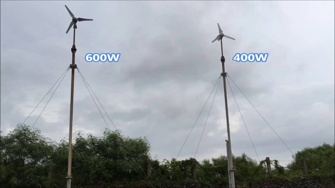 Windmill 400w and 600w wind turbine stress testing facility. - YouTube