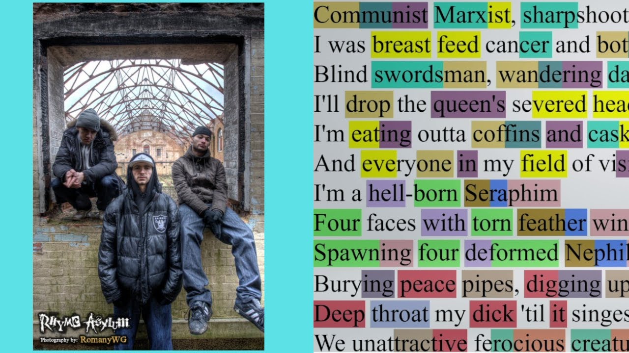 Rhyme Asylum - Poison Penmanship (Rhyme Scheme) Highlighted - YouTube
