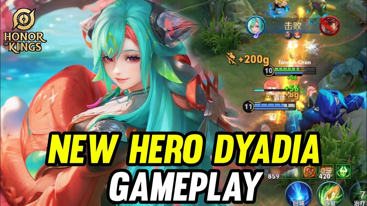 Honor Of Kings (Dyadia) New Hero Dyadia Gameplay - YouTube