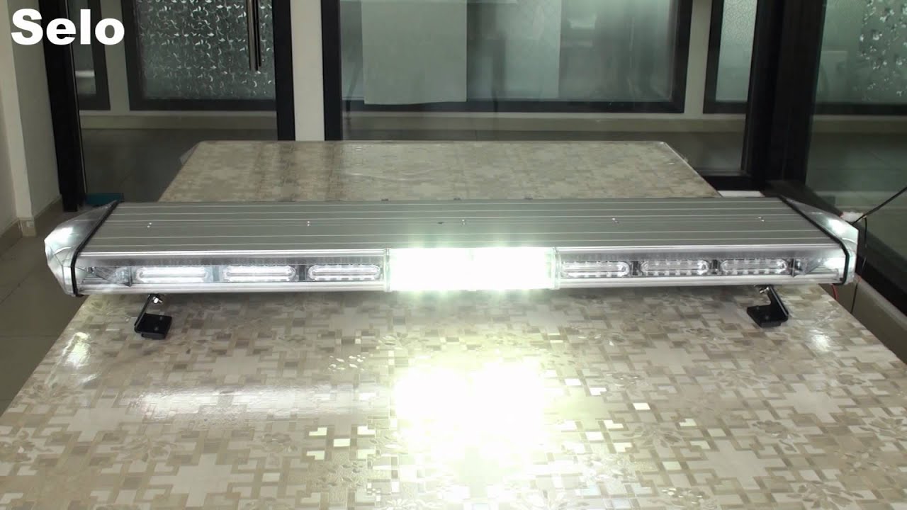 Super Bright Blue LED Lightbar with Led Spot DH MYL214 - YouTube