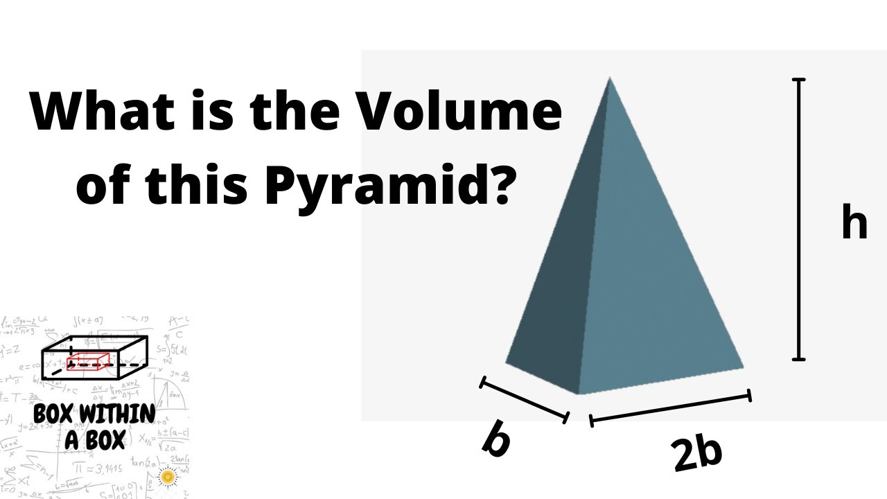 What is the volume of this Pyramid? Application of Integration - YouTube