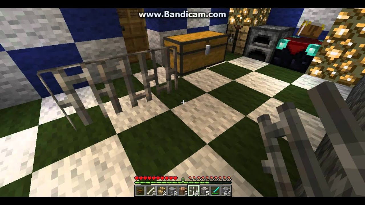 Minecraft Tutorial Eisengitter bauen/craften (HD) - YouTube