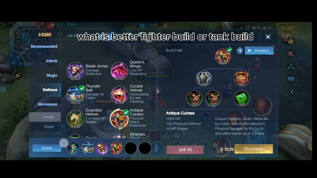 what is better fighter build or tank build [pls sub] 😁😁 - YouTube