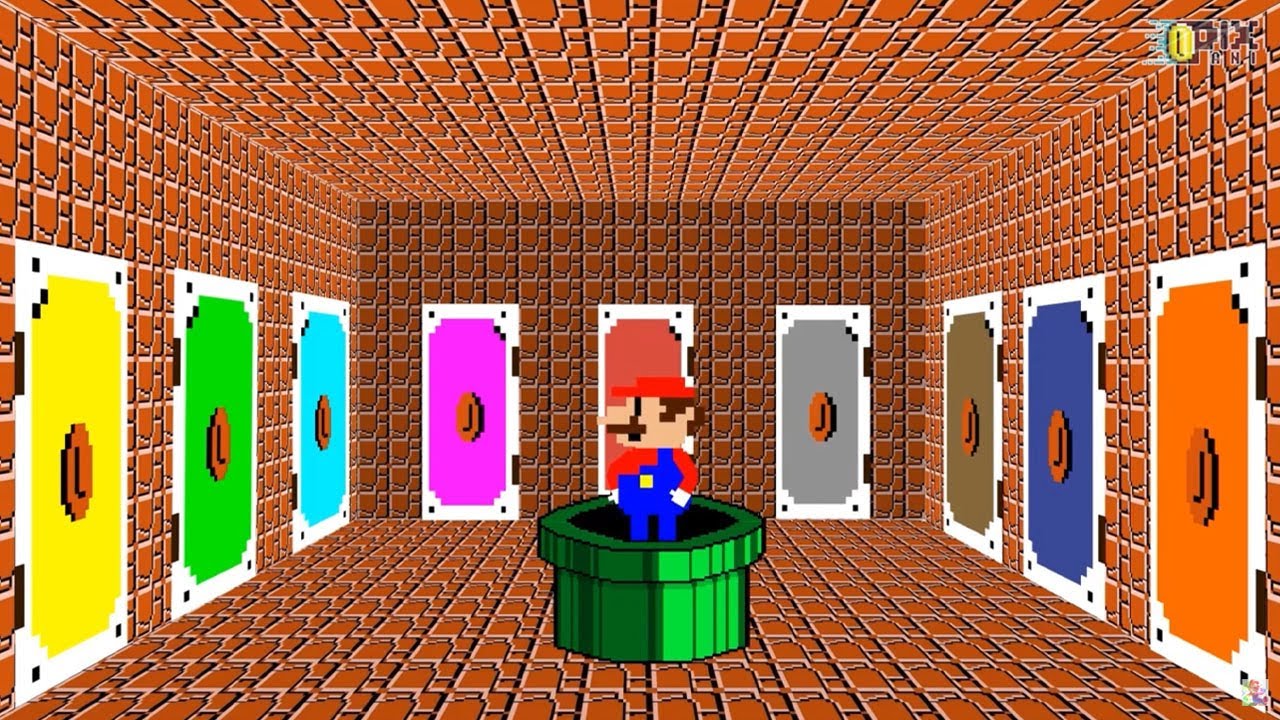 What If Super Mario Escape the Door of Items in New Super Mario Bros ...