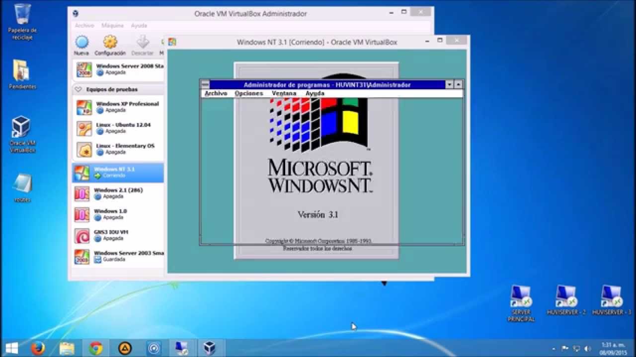 HUVI RETRO: Instalación Windows NT 3.1 en Virtual Box - YouTube