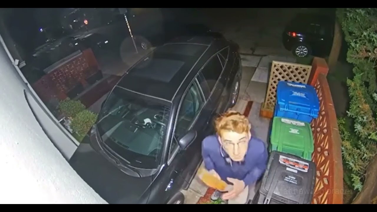 Man Caught on Camera Smashing Camera with Brick - YouTube