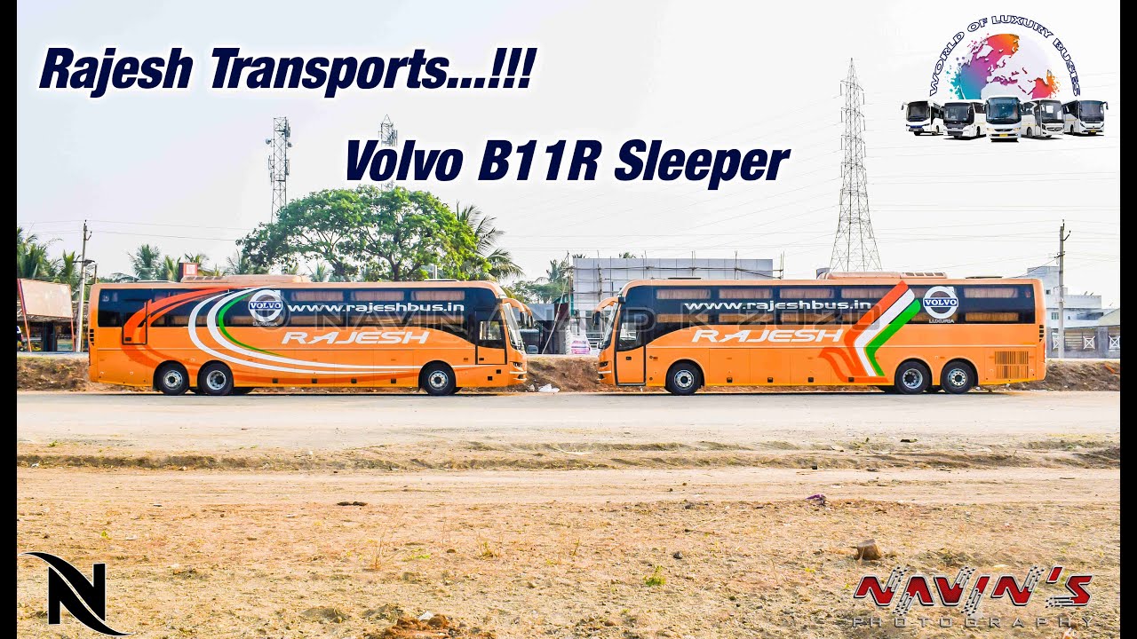 Rajesh Transports | Volvo B11R Sleeper | Luxury Volvo Sleeper Bus India ...