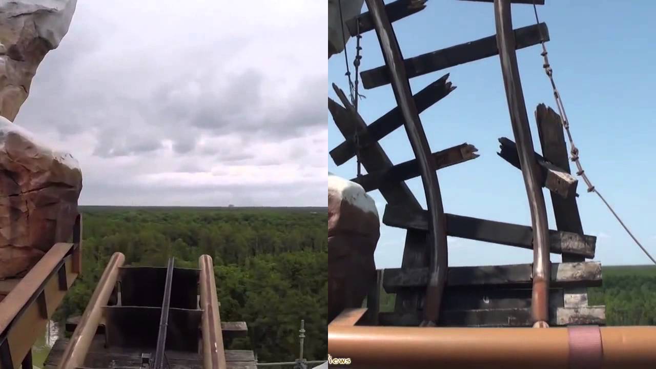Expedition Everest side by side comparison of NO TRACK - YouTube