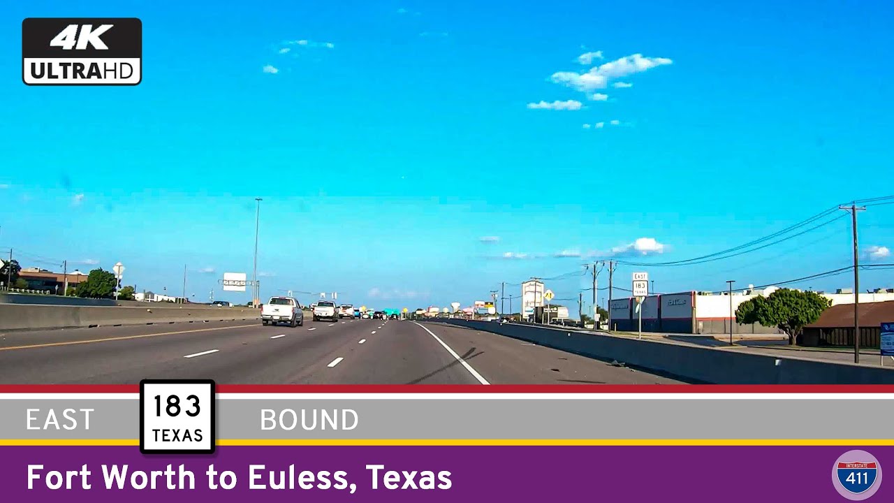 Texas Highway 183: Ft. Worth to Euless - Texas (Real-Time) - YouTube