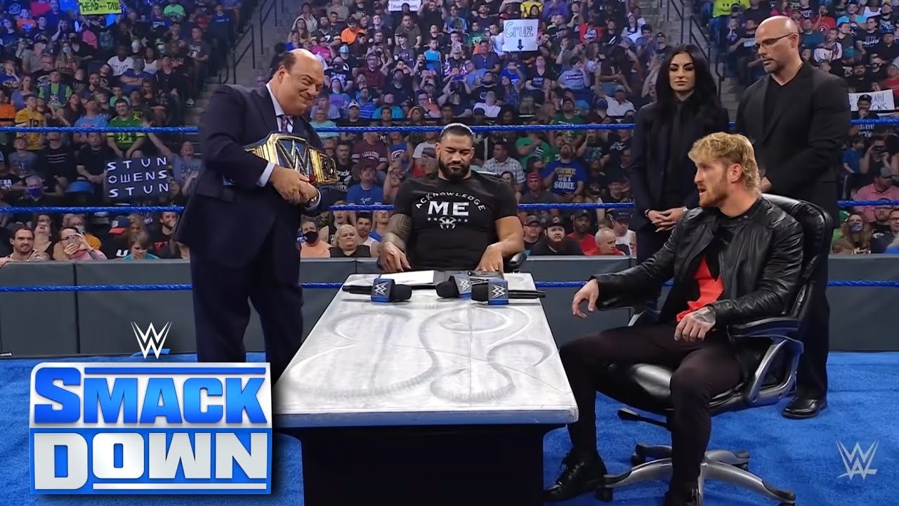 Roman Reigns And Logan paul contract signing For Championships WWE ...