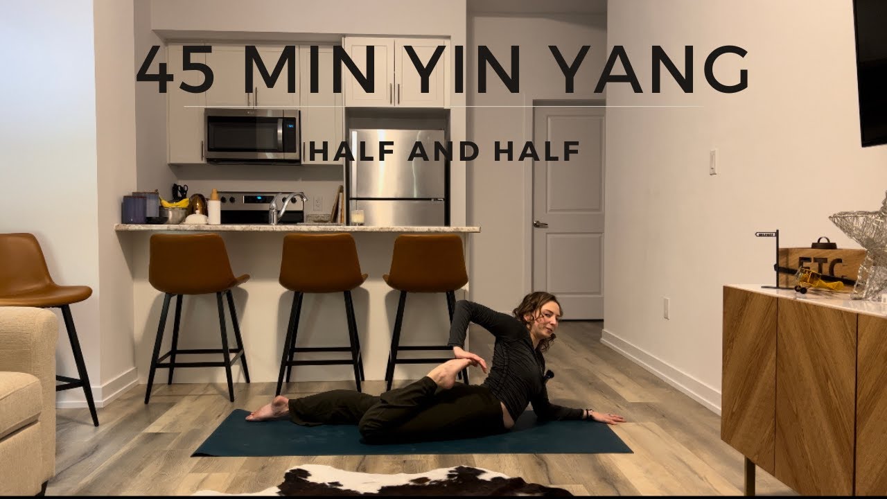 45 Minute YinYang Yoga Class | Half and Half | Flow Vinyasa and Yin 🫶🏻 ...