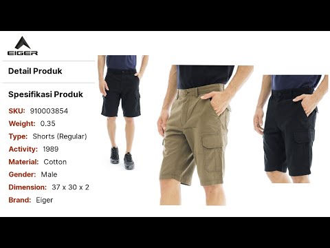 CELANA PENDEK EIGER KASUAL HARIAN 1989 || EIGER RAVA SHORTPANTS 89 || 910003854