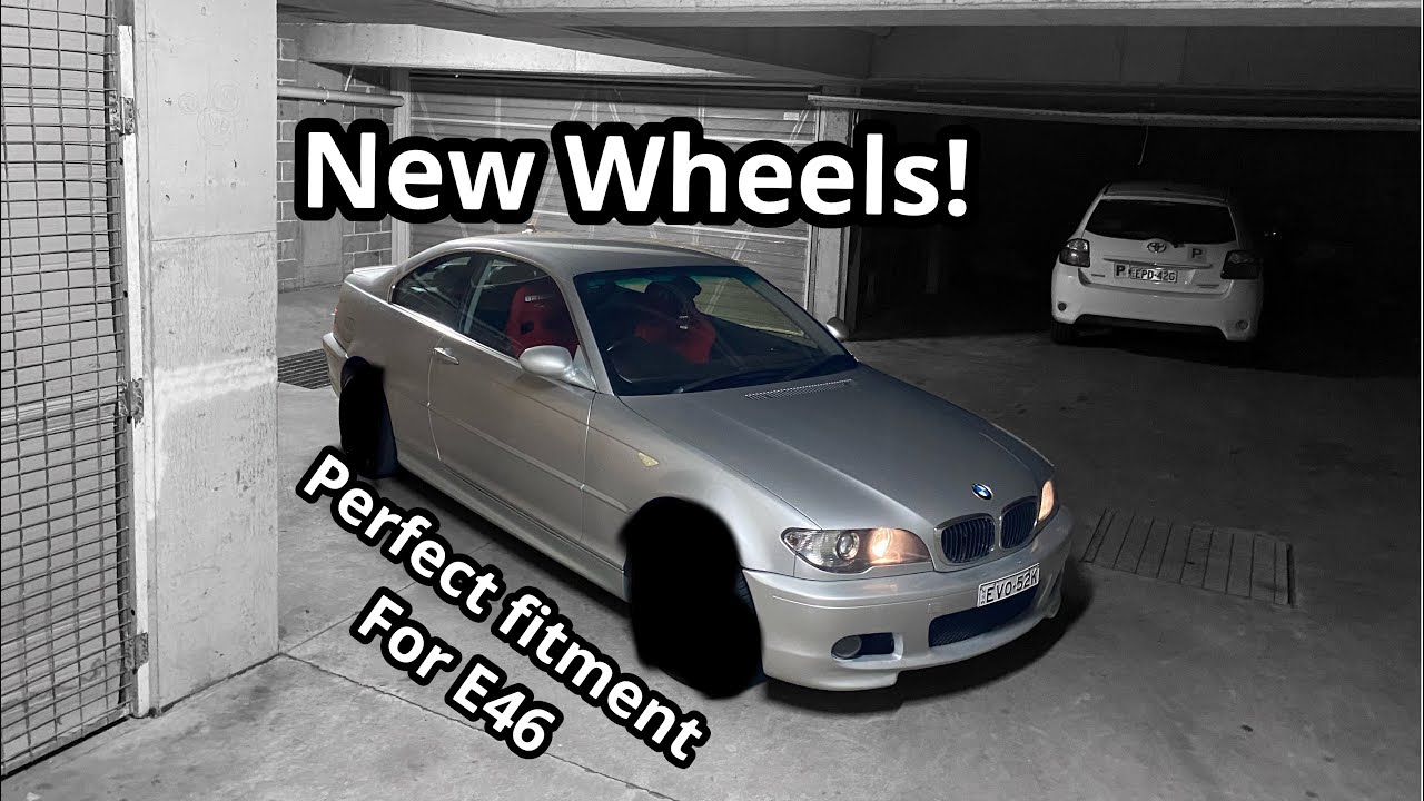 Perfect fitment for E46 / New Wheels - YouTube