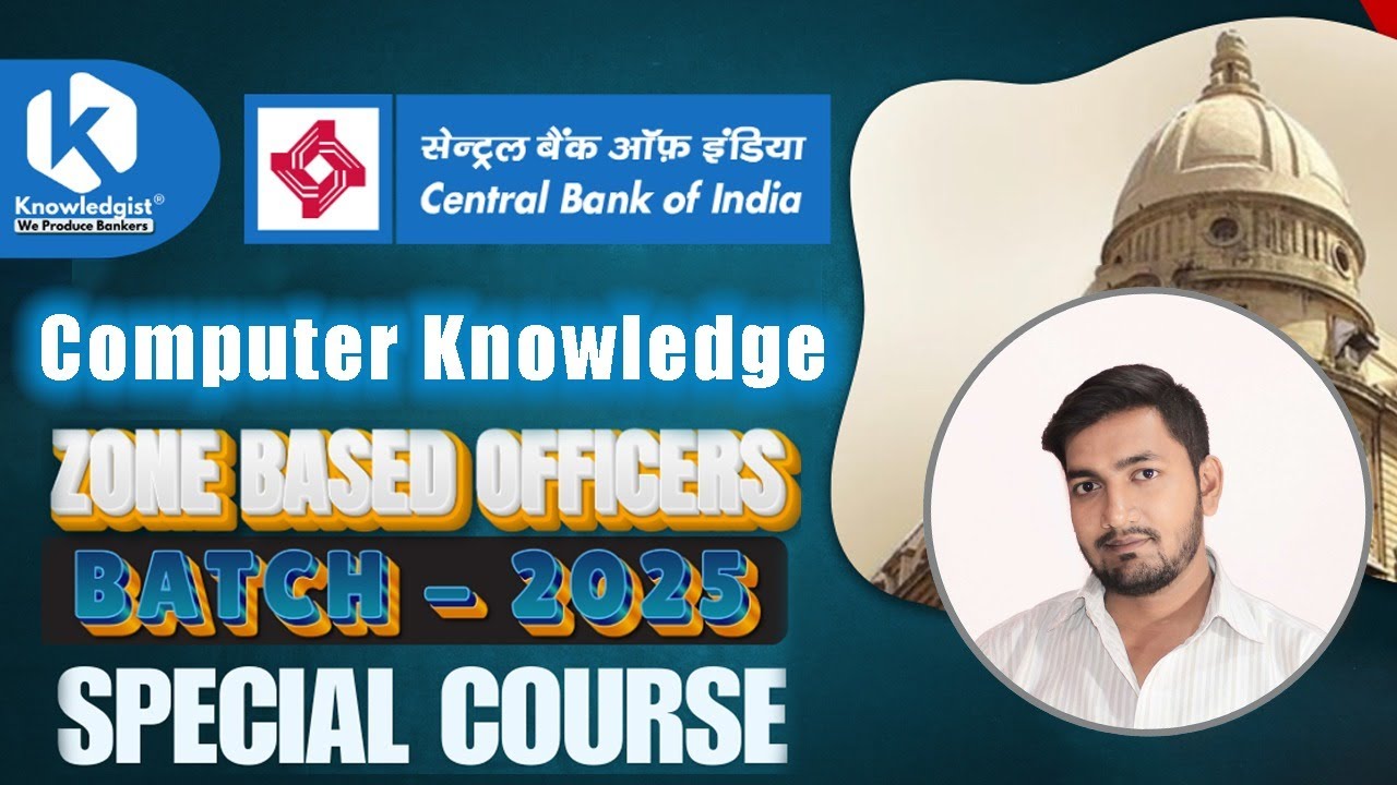 Central Bank of India | Zone Based Officer | Computer Knowledge Demo ...