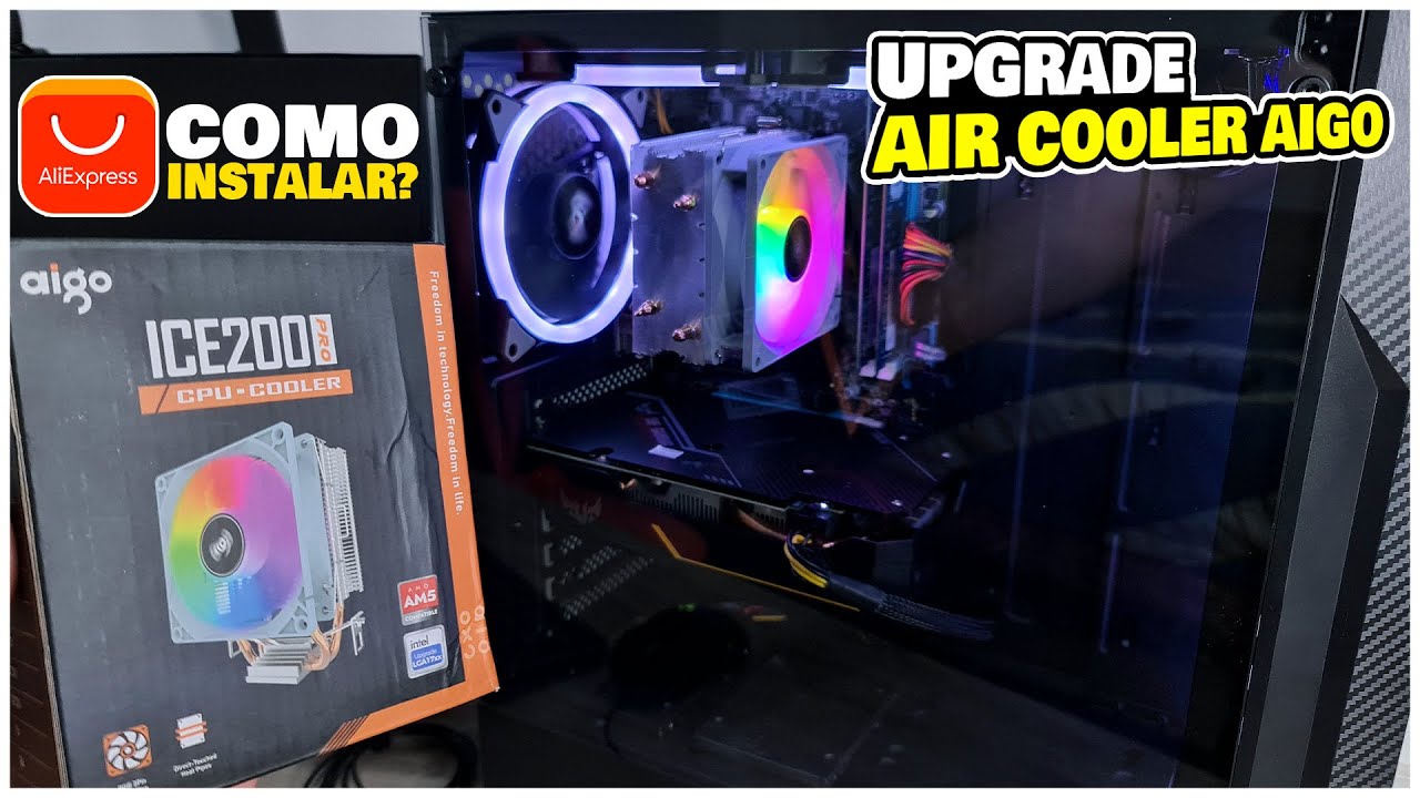UPGRADE AIR COOLER AIGO ice200pro MELHOR CUSTO DO AliExpress - YouTube