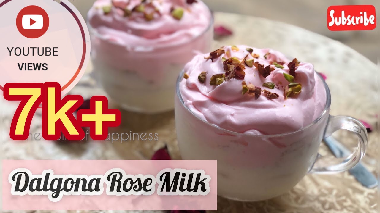 DALGONA ROSE MILK || New variety || trending||. The Swirl Of Happiness ...