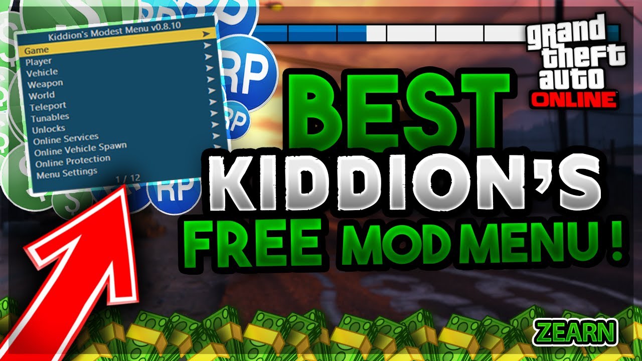 Avoir le MOD Menu KIDDIONS | LE Meilleur Mod Menu GRATUIT ! | GTA 5 ...