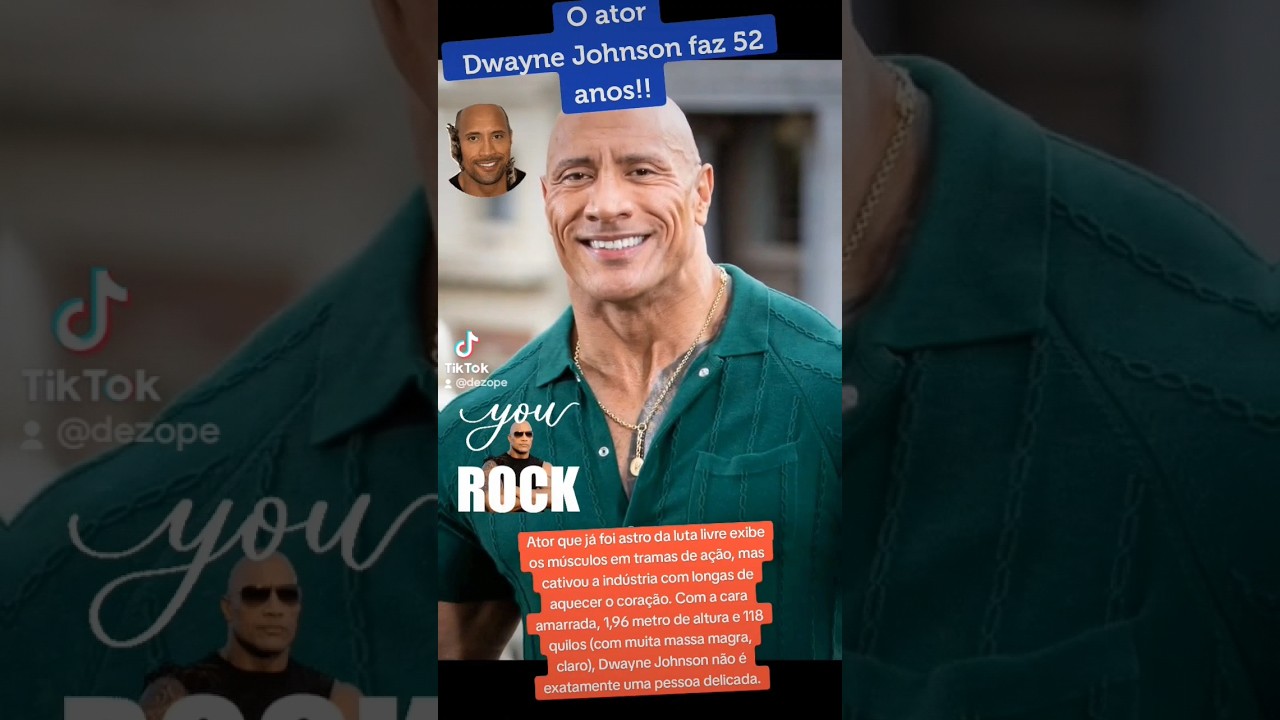 DWYANE "The Rock" Happy Birthday! #homenagem #therock #shorts # ...