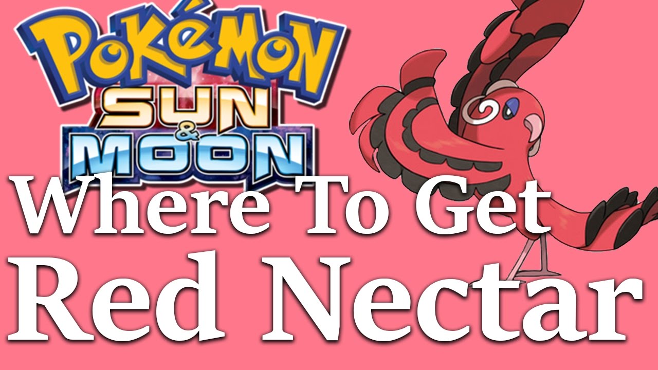 Pokemon Sun & Moon: Where to get Red Nectar - YouTube