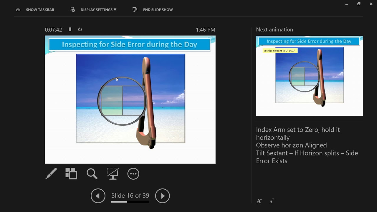 Adjustable errors of the sextant - Determining and correcting the ...