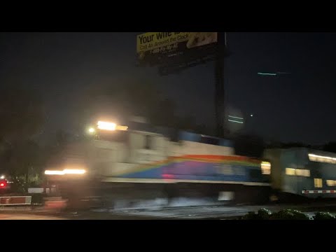 Tri rail P649 at train crossing for the first time with 812 and 807 ...