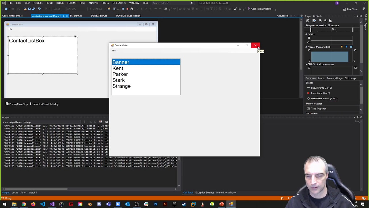 COMP123 - M2020 - Lesson 11 - Part 1 - Assignment 5 Details and intro DB - YouTube