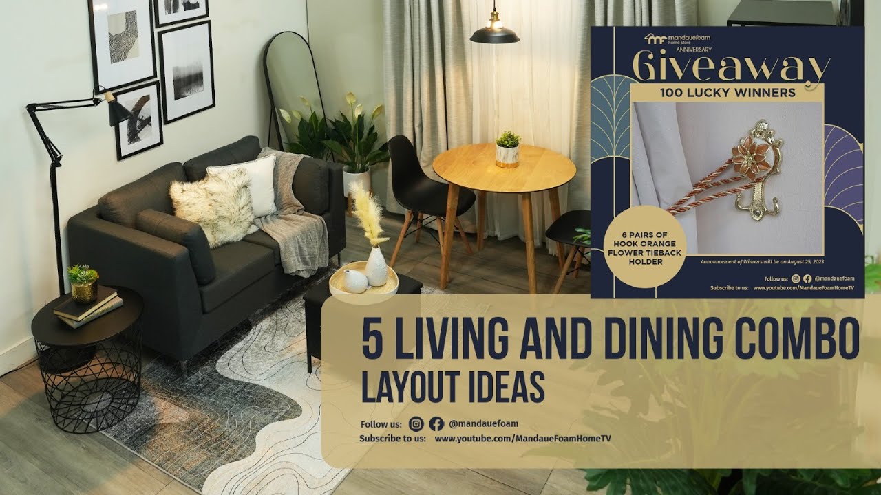 5 Living and Dining Combo Layout Ideas | Mandaue Foam | MF Home TV ...
