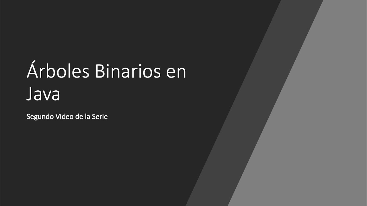 2-Arboles Binarios en Java - YouTube