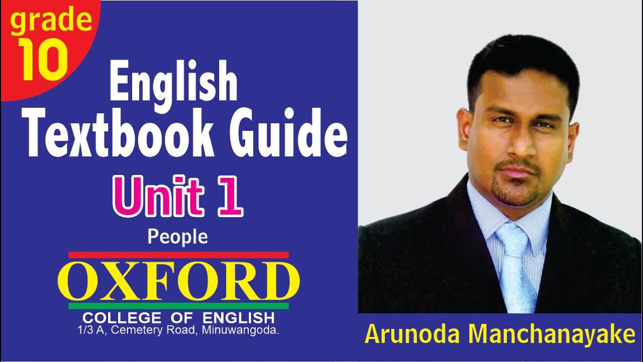 English grade 10 textbook guide unit 1 part 1 - YouTube