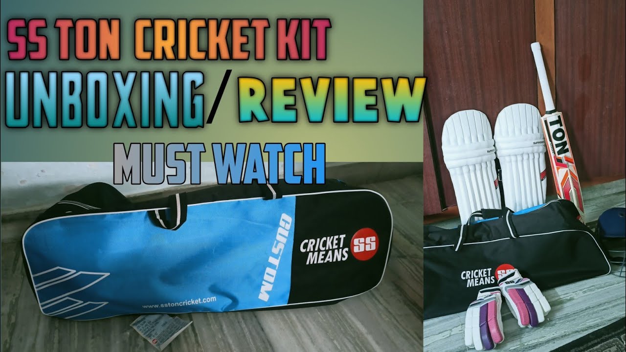 SS Ton cricket kit unboxing and Review .New cricket kit for beginners ...