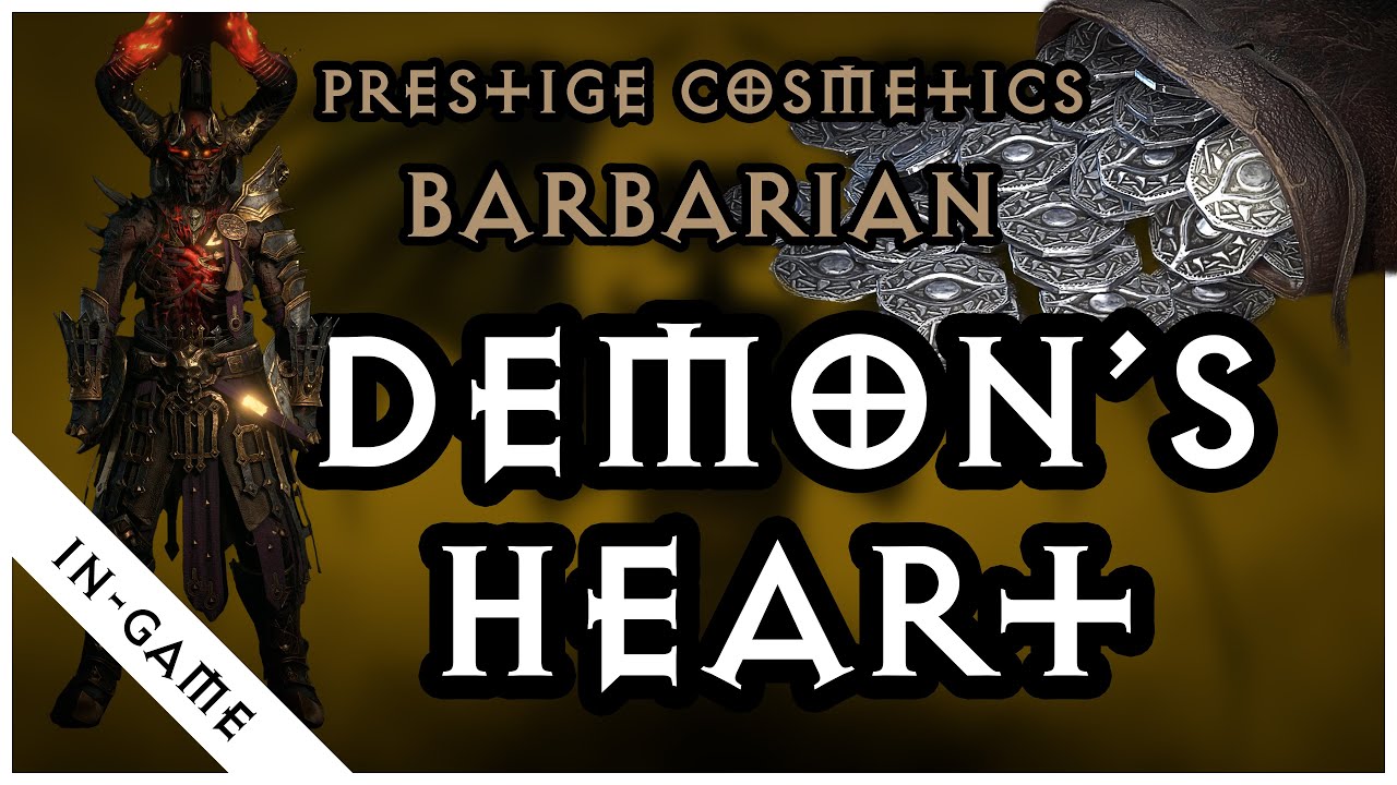 The Demon's Heart | Diablo IV Cosmetics (Barbarian) | In-Game (4K ...